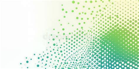 Abstract Modern Minimalistic Background With Dot Matrix Effect In Pointillism Stylein Green