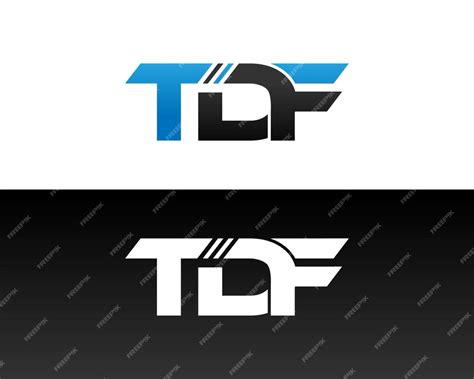 Premium Vector Tdf Initial Abstract Letter Logo Design Template Vector Illustration