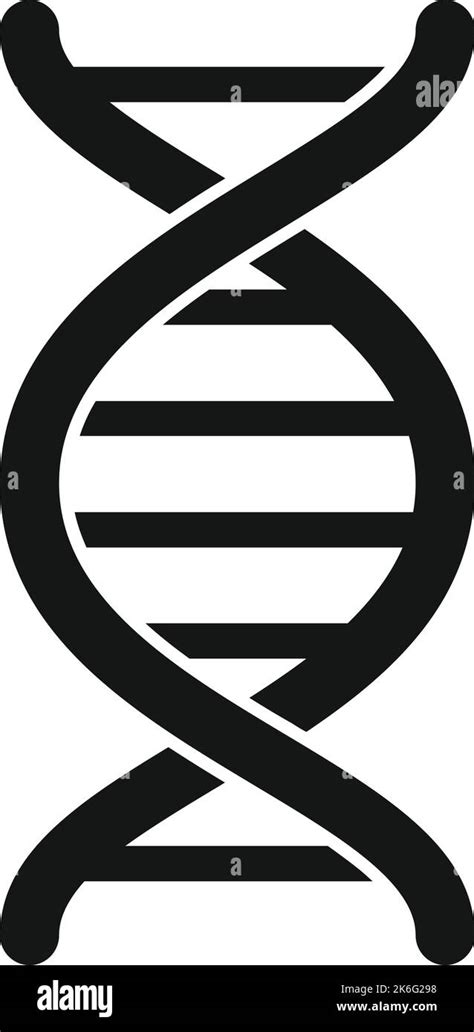 Dna Research Icon Simple Vector Gmo Food Biology Fruit Stock Vector