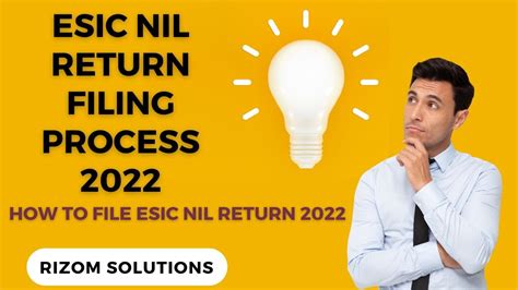 Esic Nil Return Filing Process 2022 I How To File Nil Return At Esic