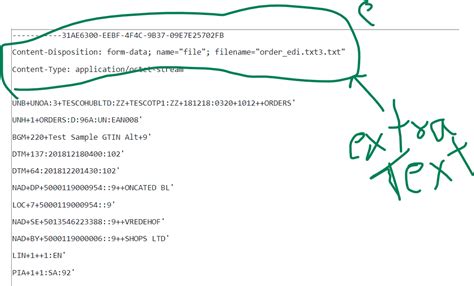 Some Extra Text Is Being Added Inside The File While Sending It To Server Using Call