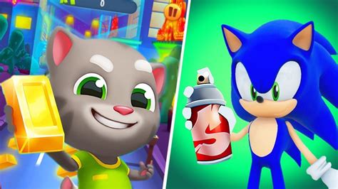 Sonic Dash And Talking Tom Time Rush All Level Gameplay Big Updates
