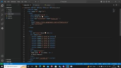 Razia On Linkedin I Have Made A Drum Kit Project Using Html Css And