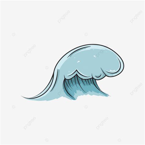 손으로 그린 귀여운 만화 파도 파도 만화 손으로 그린 Png 일러스트 및 벡터 에 대한 무료 다운로드 Pngtree