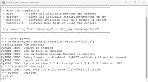 Opening Desktop With Iron Python In Pyaedt Versions From Is Broken Issue Ansys