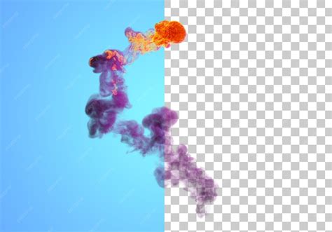 Premium Psd Flying Fireball With Smoke Realistic Fire Nuclear Explosion Fiery Flame 3d Render