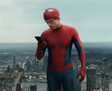 Spider Man Diving After Checking Phone Meme Template