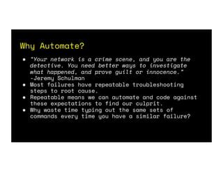 Simplified Troubleshooting Through API Scripting PPT