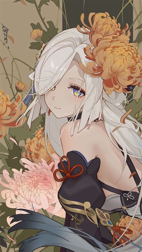 Shenhe Genshin Impact Drawn By Aidongdong Danbooru