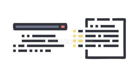 Digital Code Document Icon Programming Data Entry Vector Design