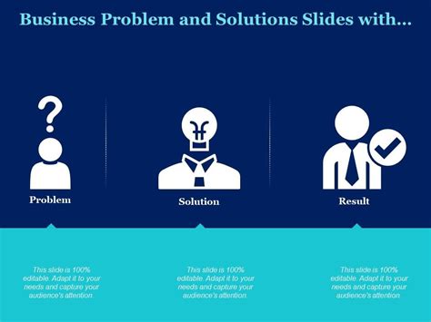 business problem and solutions slides with icons powerpoint
