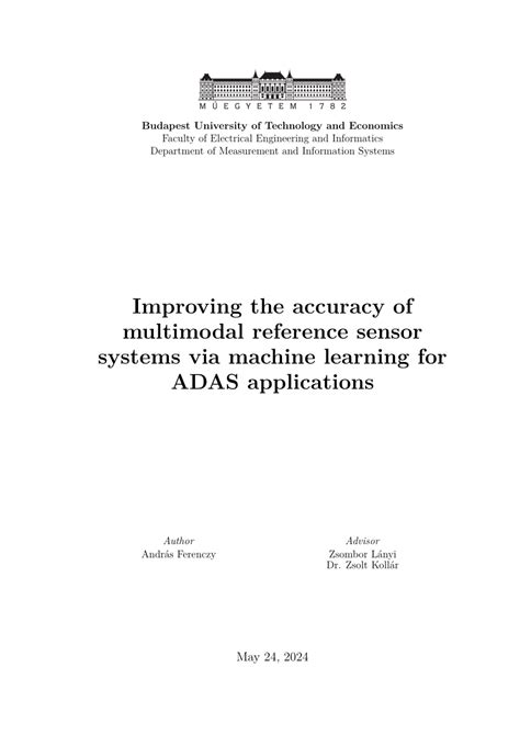 pdf improving the accuracy of multimodal reference sensor systems via