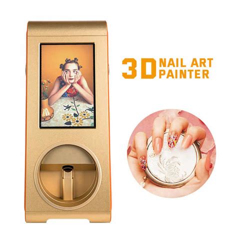 Digital Mobile Nail Art Printer 3d Nail Printer Gel Polish Diy Custom Smart 3d Finger Sticker