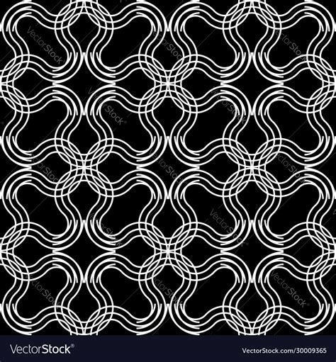Design Seamless Monochrome Grid Pattern Royalty Free Vector