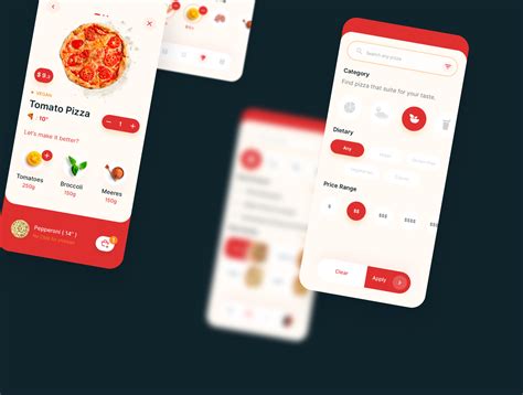 pizza app ui kit — ui kits on ui8 pizza app ui kit app ui