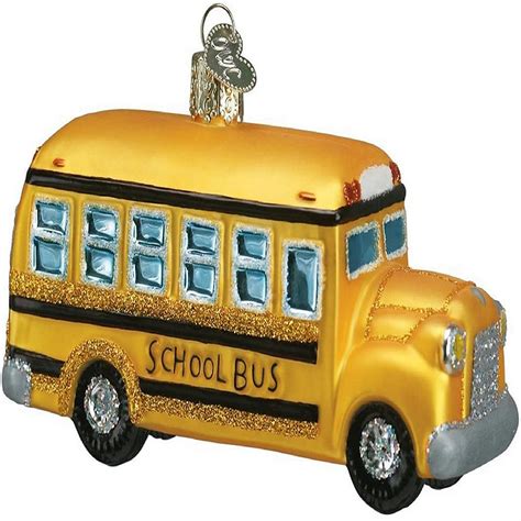 Old World Christmas Ornaments School Bus Glass Blown Ornaments For Christmas Tree 46007
