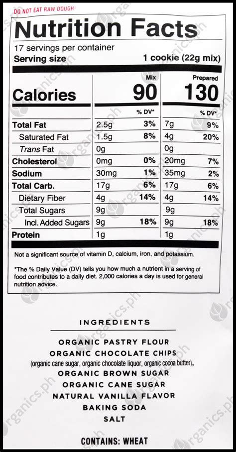 Miss Jones Baking Co Organic Cookie Mix Chocolate Chip 369g