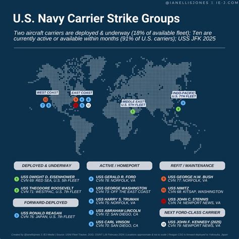 United States Navy Fleets Map