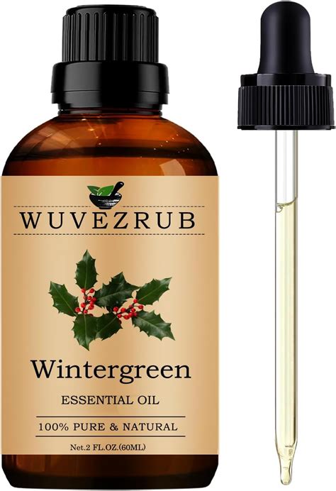 Wintergreen Essential Oils Organic 60ml Pure And Natural