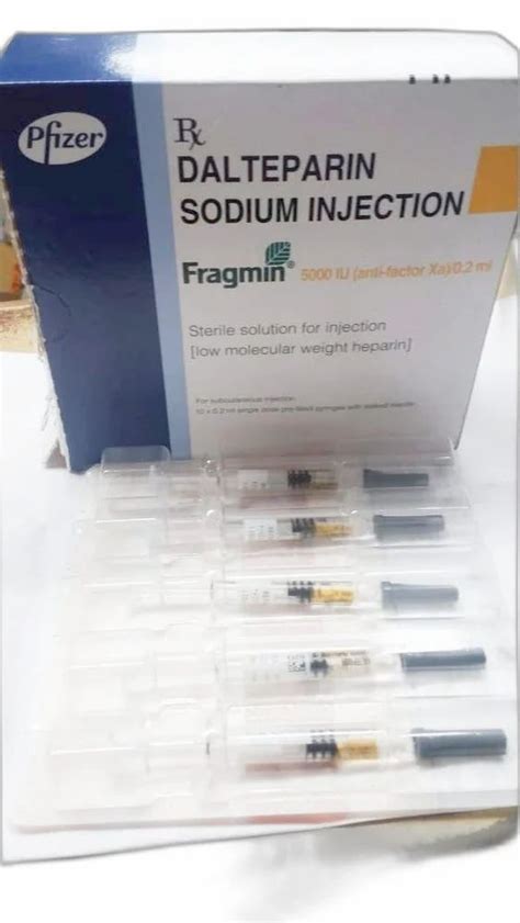Fragmin 5000 Iu Injection Box Of 10 Syringe Non Prescription At ₹ 612 Piece In Nagpur