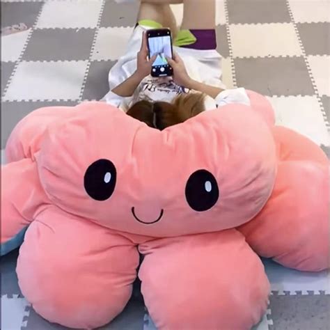 Mua Kích thước LớnGấu Bông bạch tuộc cảm xúc size lớn cm vải nhung hàn quốc Hai Mặt Khác