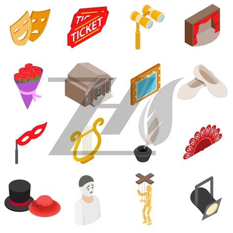 دانلود وکتور مجموعه المان‌های سه بعدی تئاتر دانلود رایگان فایل لایه باز، Psd، وکتور، لوگو و موکاپ