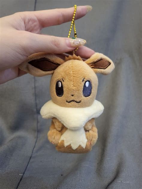 Pokemon Eevee Plushie Keychain Hobbies And Toys Toys And Games On Carousell