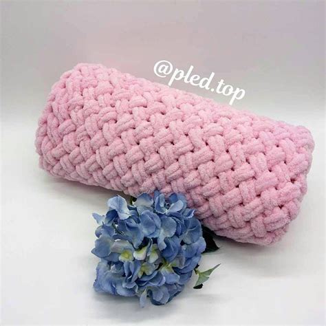 Плед из плюшевой пряжи на заказ Wool Blanket Merino Wool Blanket Crochet