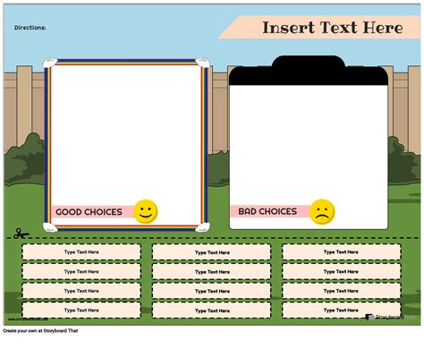 Decision Making Worksheets Storyboard That Templates