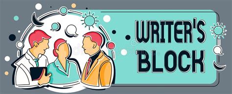 Conceptual Display Writer S Block Concept Meaning Condition Of Being