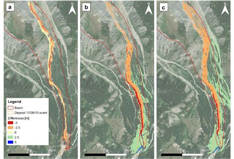 Comparison Between Erosional And Depositional Areas Obtained By Using A