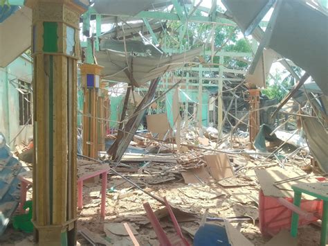 ကျောက်တော်မာ အကြမ်းဖက်စစ်ကောင်စီတပ်က လီကြောင်းဗုံးကြဲတိုက်ခိုက်လို့ ရဟန