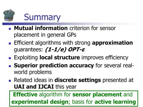 Near Optimal Sensor Placements In Gaussian Processes Ppt Download