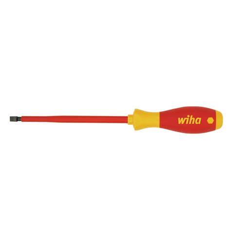 Wiha Screwdriver Slotted 40mm X 100mm Softfinish Vde 1000v Insulated