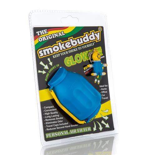 Blue Glow In The Dark Smokebuddy Original Personal Air Filter Sb Co