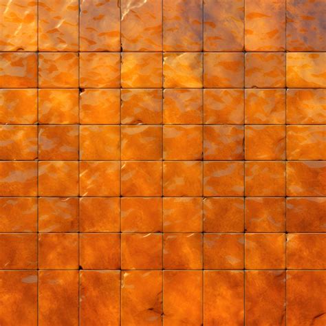 Premium Ai Image Seamless Texture Pattern Of Orange Tiles
