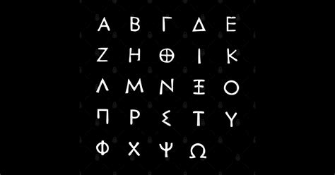Polybius Square Ancient Greece Greek Alphabet Design T Polybius Square Sticker Teepublic