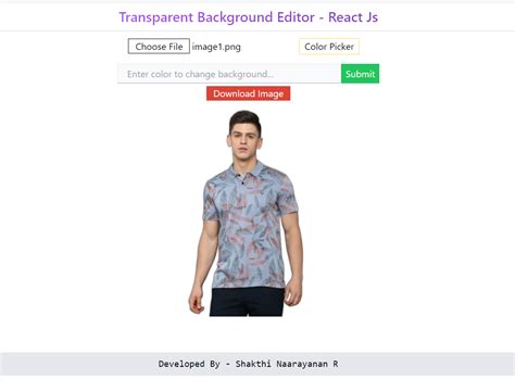 GitHub ShakthiNR Transparent Background Editor Implemented Transparent Background Editor