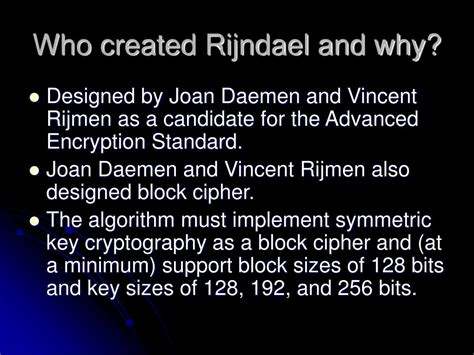 Ppt Rijndael Advanced Encryption Standard Powerpoint Presentation Free Download Id1832113