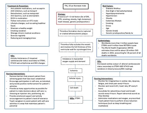 Stemi Pathoconcept Map Pdf Myocardial Infarction Cardiovascular