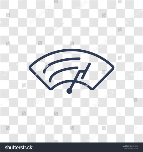 Car Windscreen Icon Trendy Linear Car Stock Vector Royalty Free 1241812294