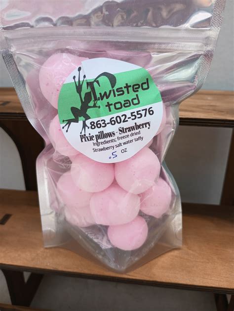 Pixie Pillows Freeze Dried Saltwater Taffy Twisted Toad