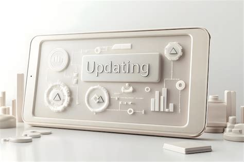 Minimalist Digital Updating System Interface With Progress Bar And