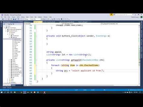 How To Fill CheckedListBox And Insert Data Into Database C Tube YouTube