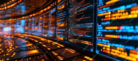 Premium Photo Secure Encryption Coding Data With Dynamic Compositions