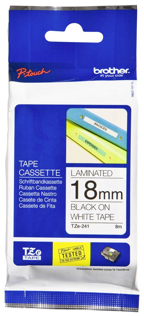 Brother TZe Label Tape M Mm Sort Hvid DKK