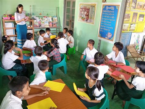 အင်္ဂပူမြို့ ပြန်ကြားရေးနှင့်ပြည့်သူ့ဆက်ဆံရေးဦးစီးဌာန၊ ကလေးစာဖတ်ခန်းတွင် စာဖတ်ရှိန်မြှင့်တင