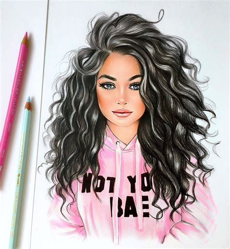 Красивые картинки девочек нарисованные картинки