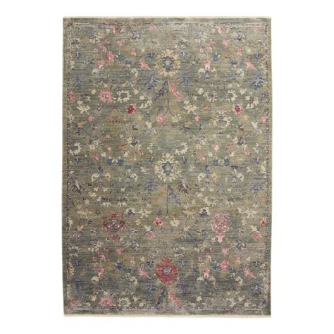 Nora Sage Green And Blue Persian Style Floral Area Rug Green Multi