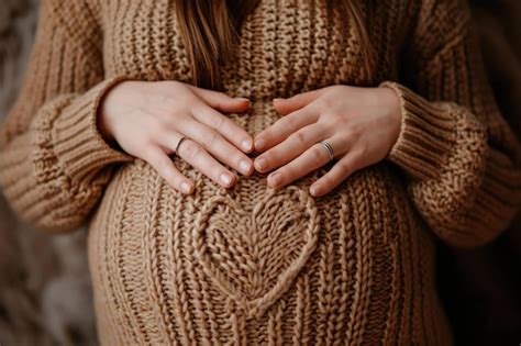 Premium Photo Closeup Of Pregnant Belly Pregnant Woman